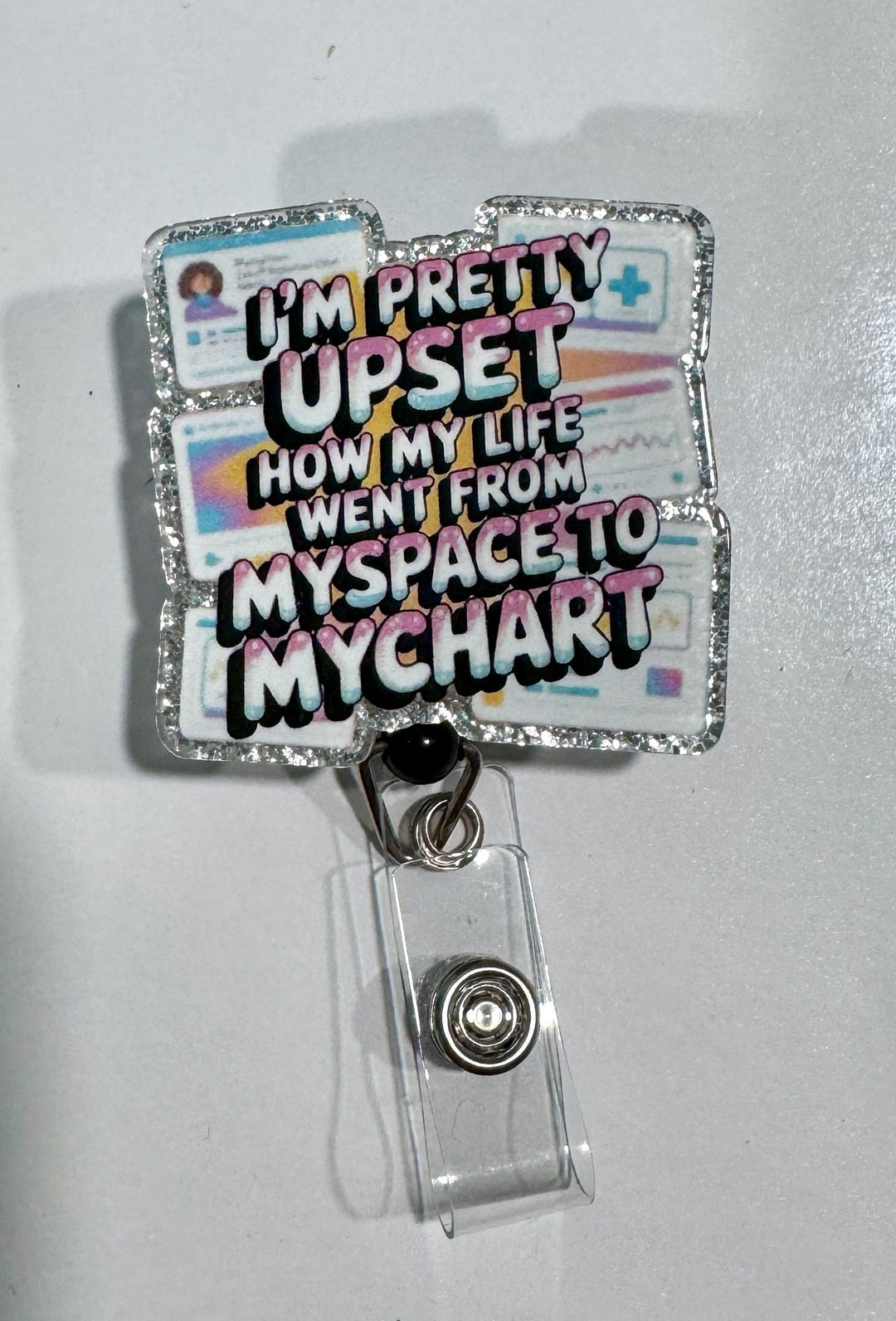 Myspace to Mychart Elderly Doctor Nurse Sassy Medical Teacher Glitter ...