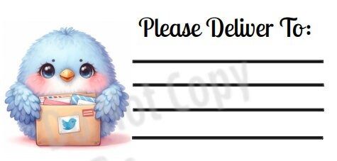 Printable INSTANT DOWNLOAD PDT Please Deliver to Labels Mailing Label ...