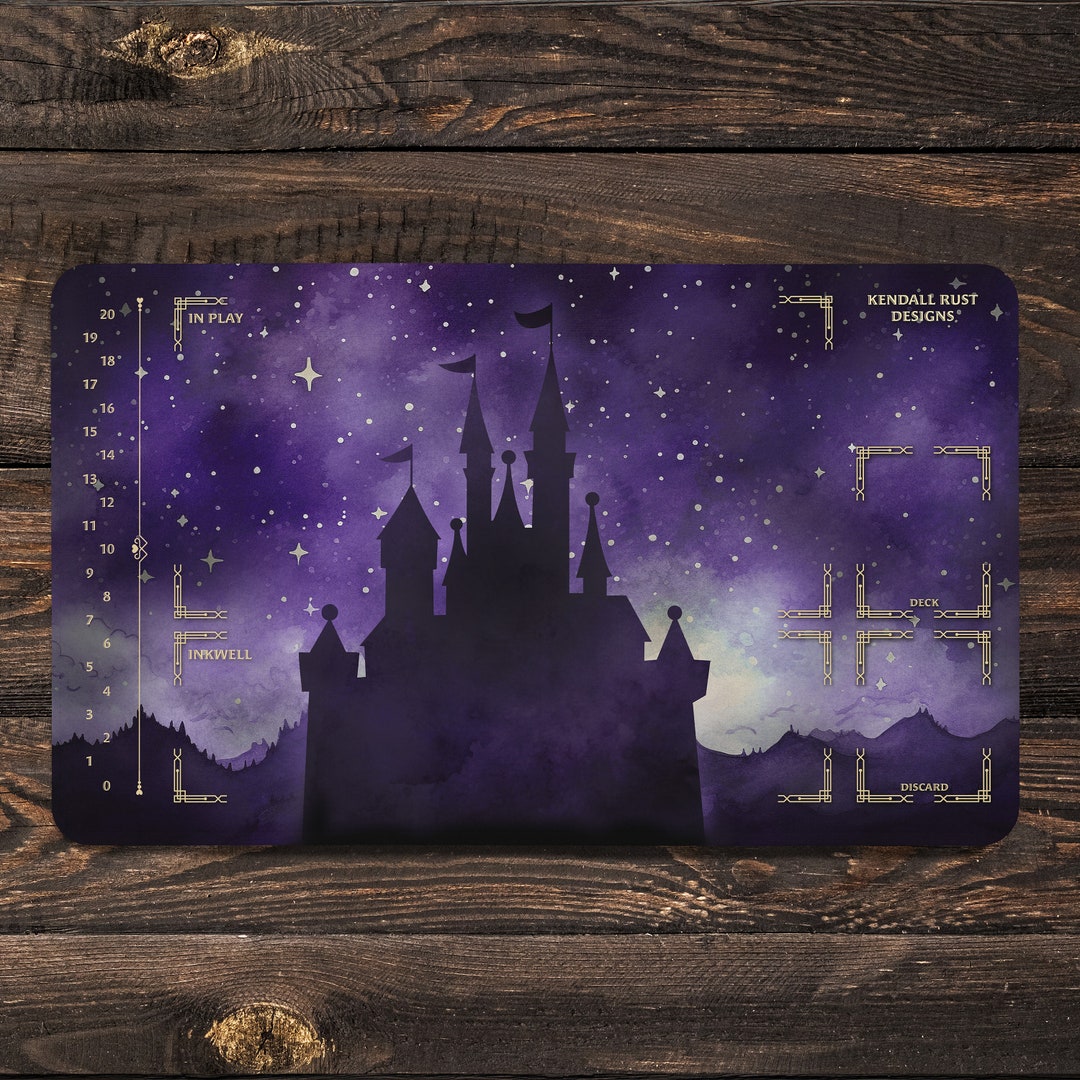 Lorcana Playmat Purple Galaxy Castle - Etsy