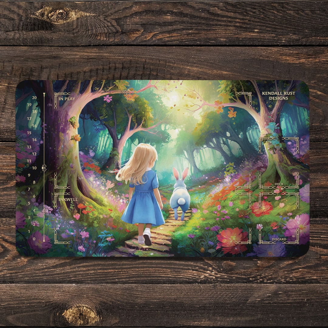 Lorcana Playmat Wonderland Zoned Mat - Etsy