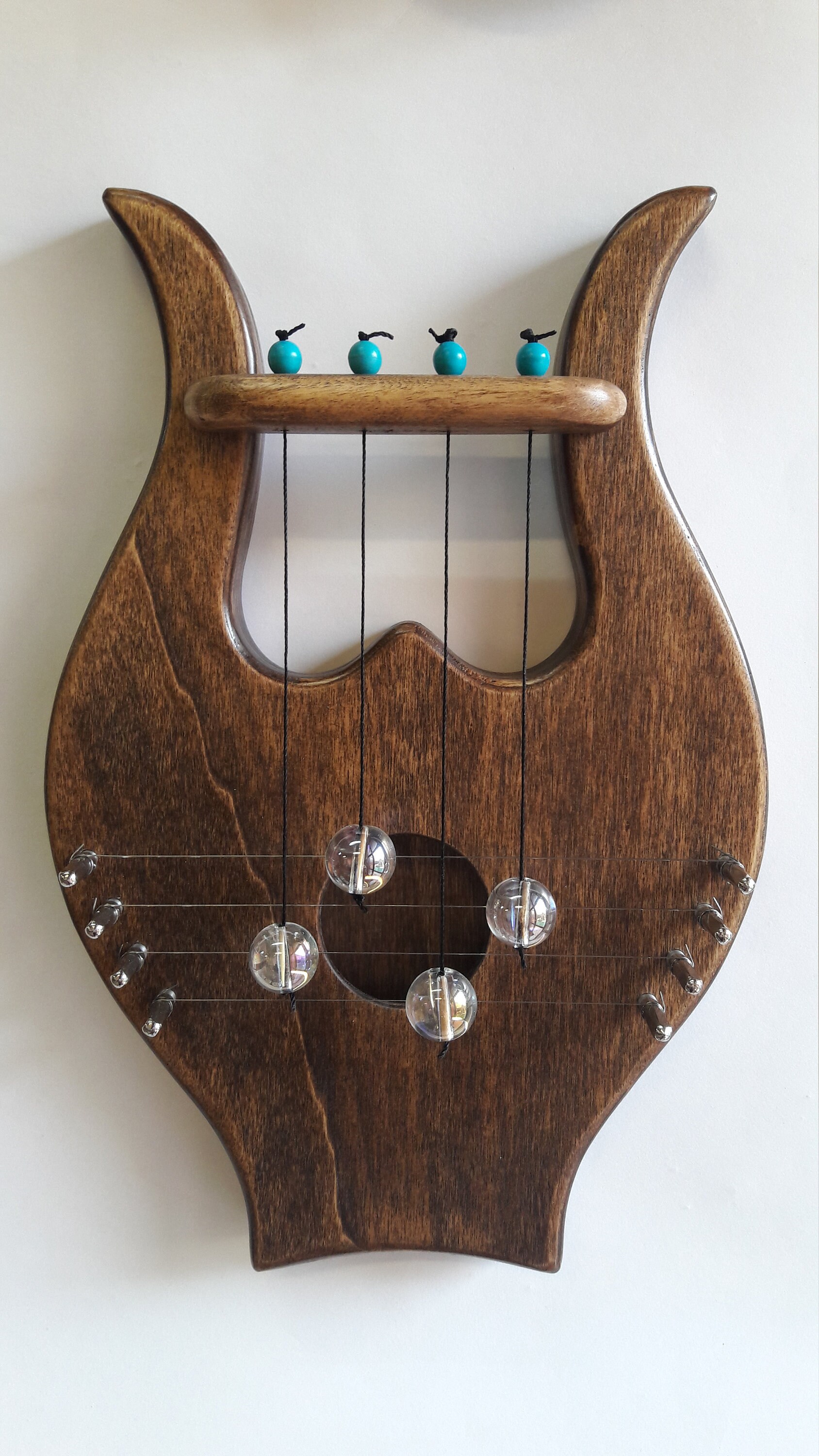 King David's Lyre Harp Biblical door harp Rosewood shade | Etsy