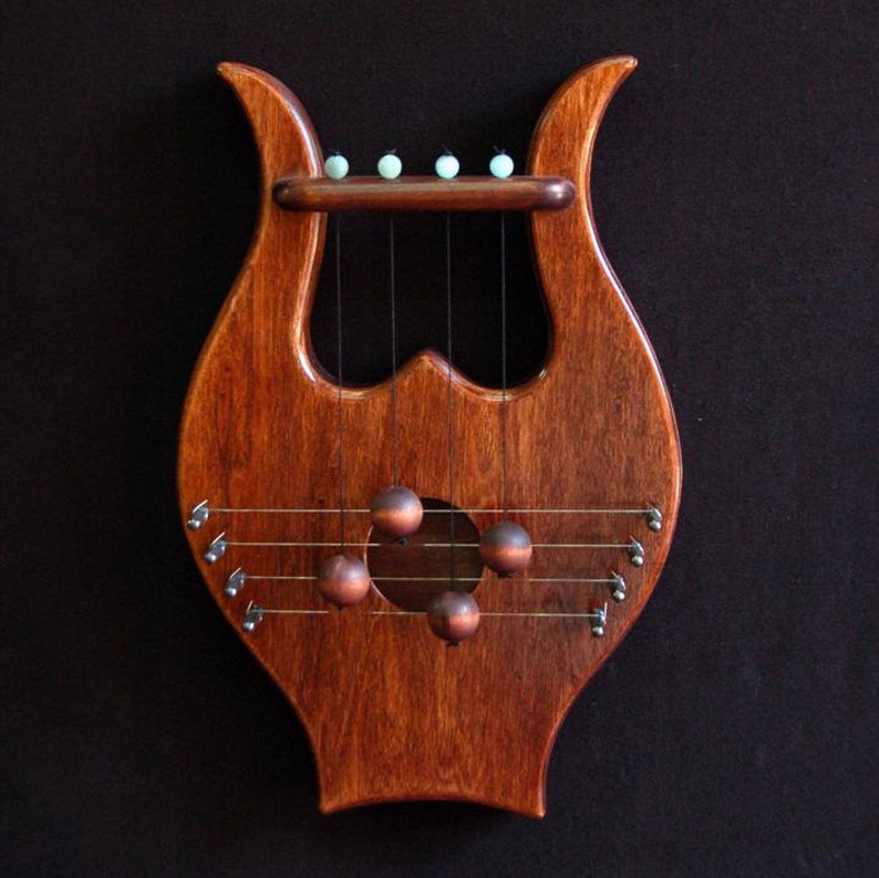 King David's Lyre Harp Biblical door harp Rosewood shade | Etsy