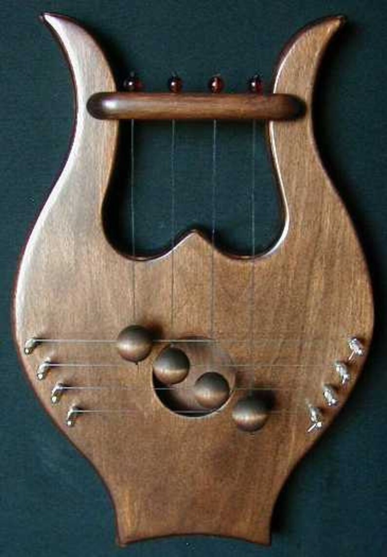 King David's Lyre Harp Biblical door harp Rosewood shade | Etsy