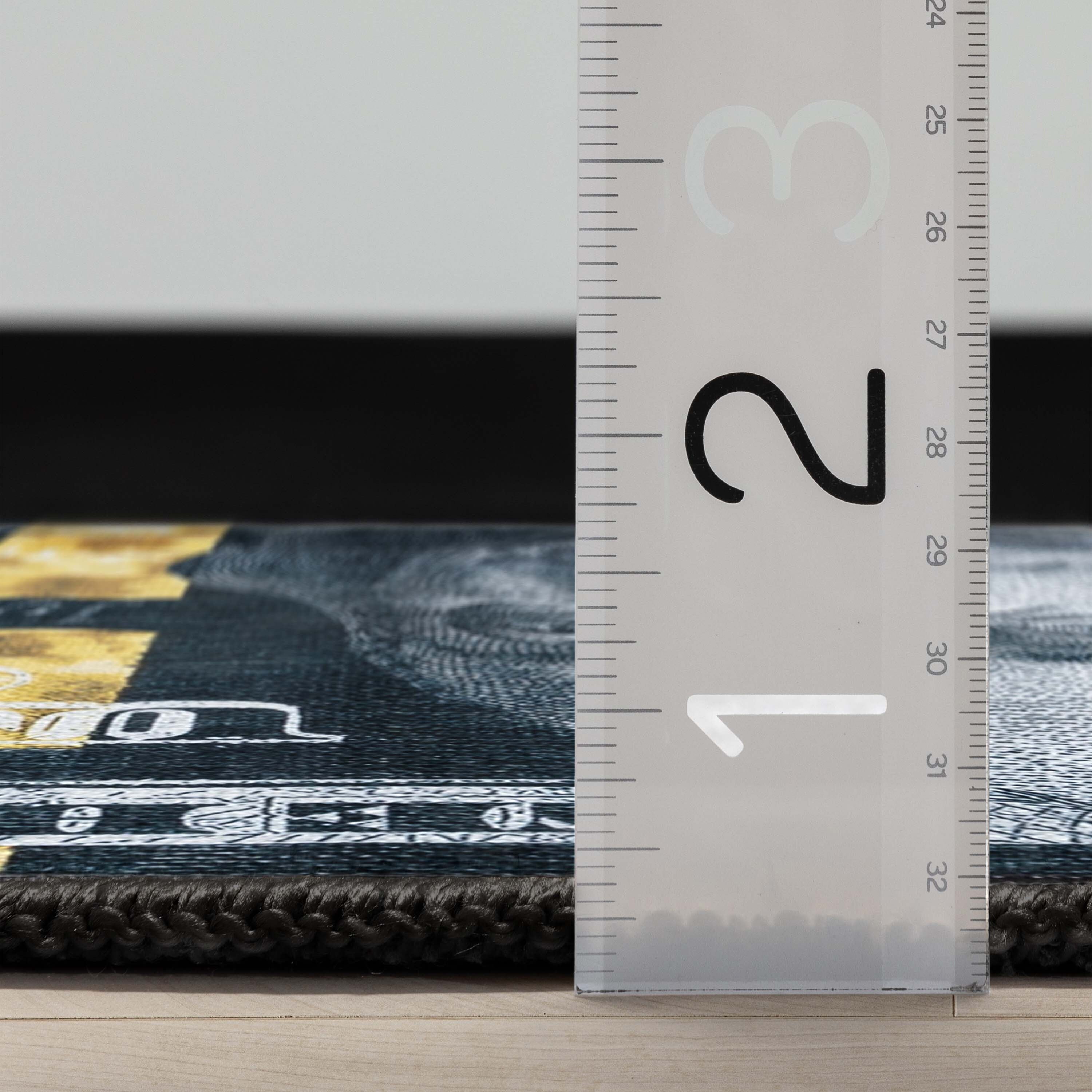 New Hundred Dollar Bill Black Black Novelty Runner Flat-weave Rug - Etsy