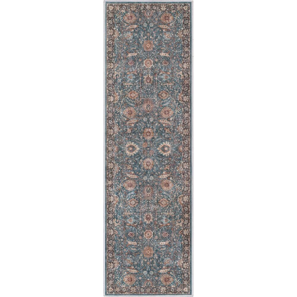 Liana Vintage Oriental Teal Flat-weave Rug - Etsy