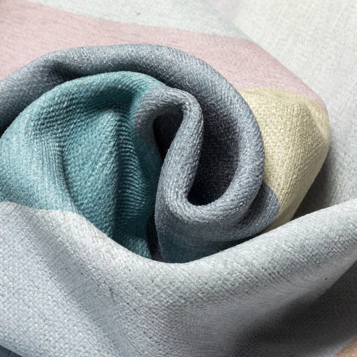 Kaleidoscope Rainbow Modern Multi Pastel Area Flat-weave Rug - Etsy