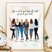 Six Best Friends Six Girls Soul Sisters Watercolor Printable | Etsy