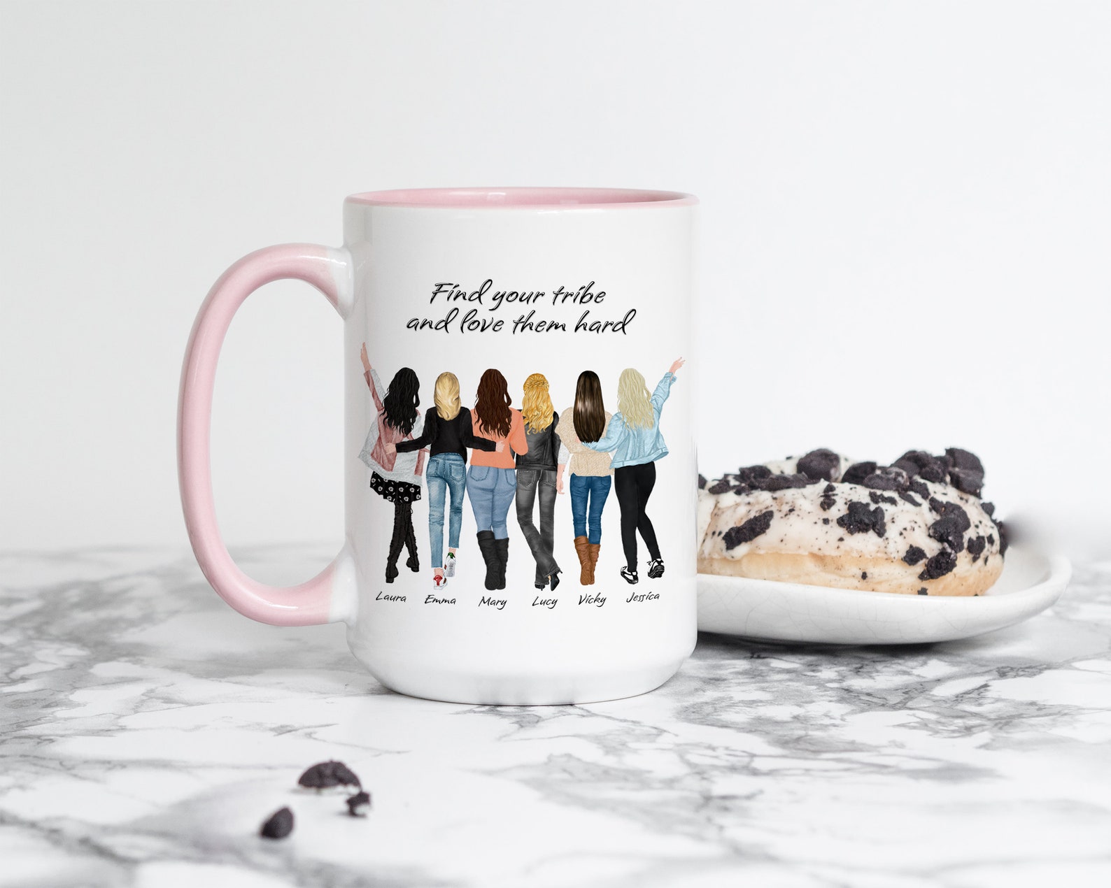6 Best Friends Mug Six Best Friends Gift Personalized Coffee - Etsy