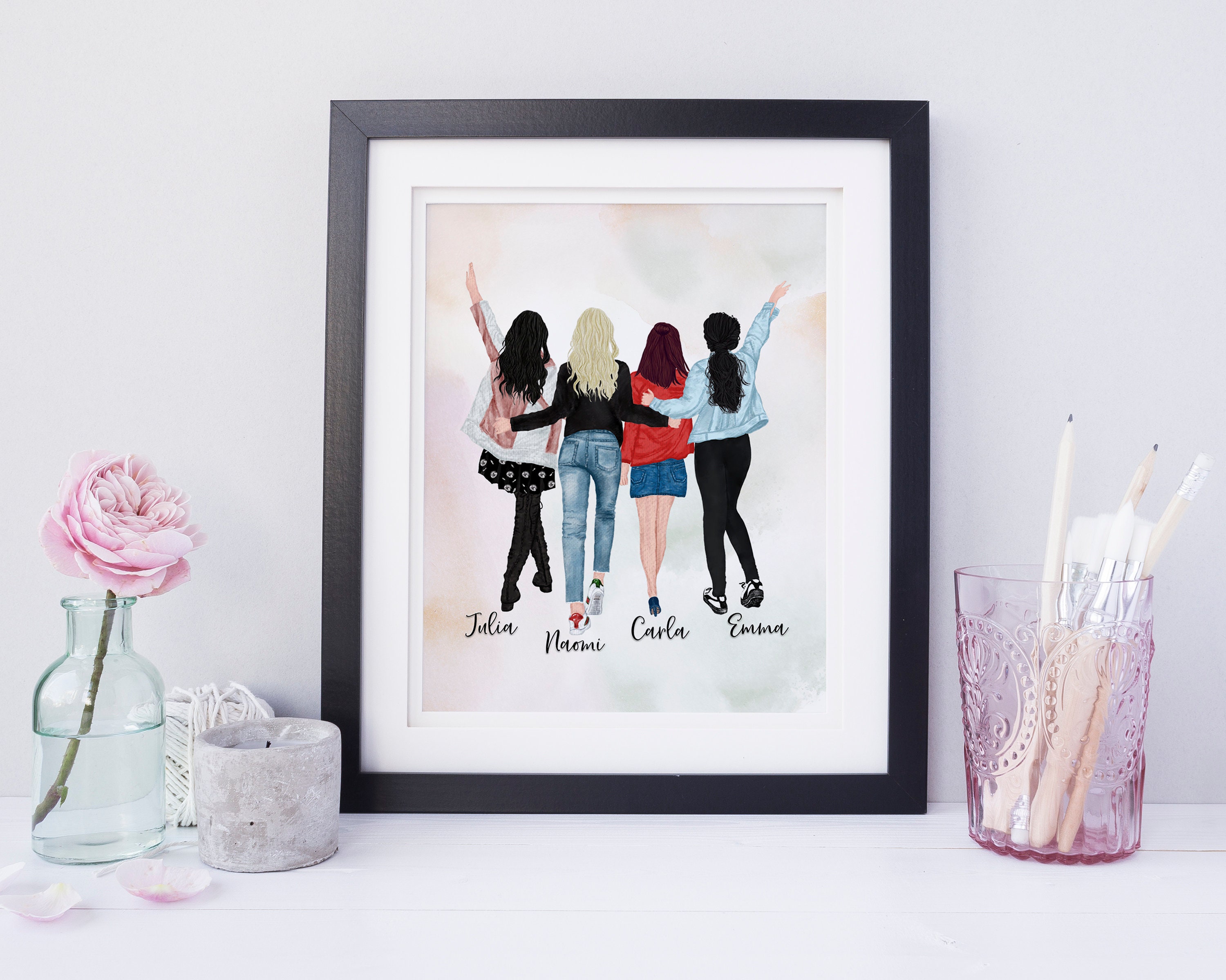 Custom Printable Four Best Friends Personalized Four Soul | Etsy