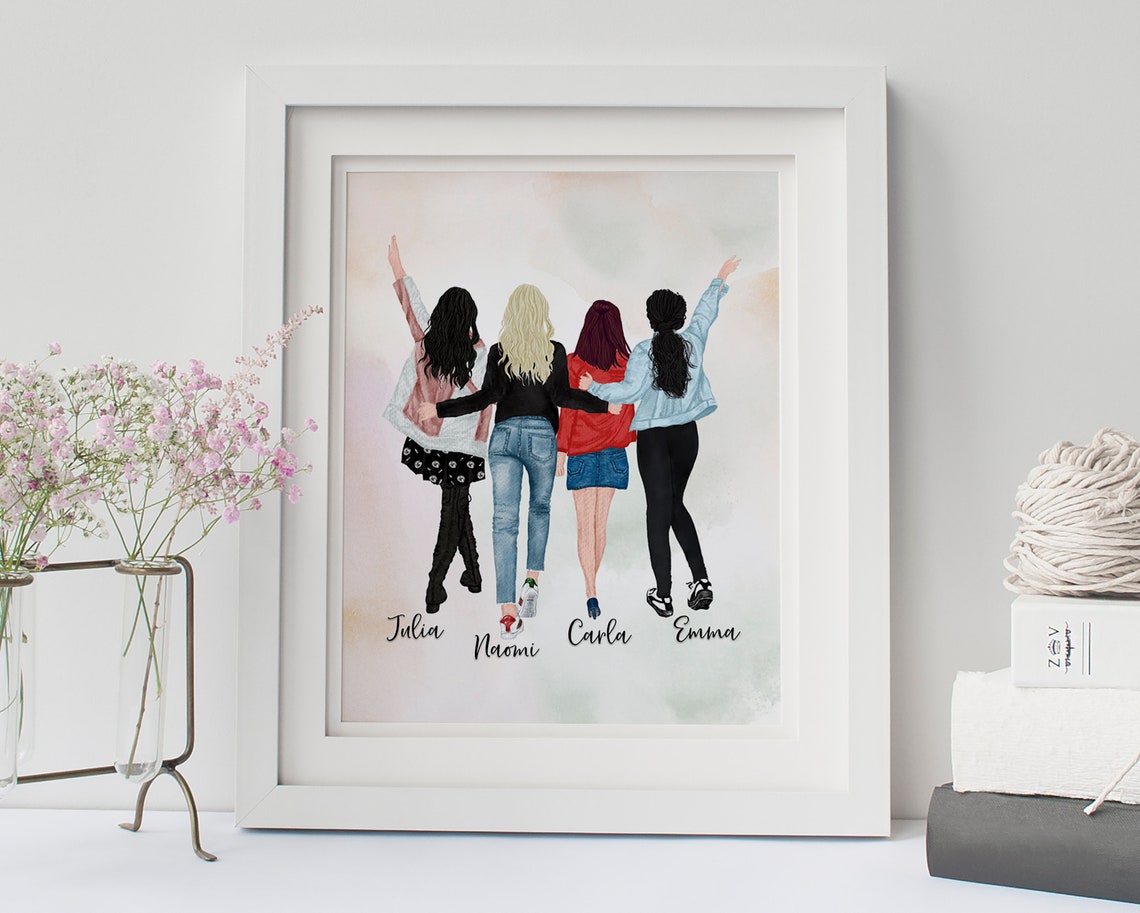 Custom Printable Four Best Friends Personalized Four Soul | Etsy