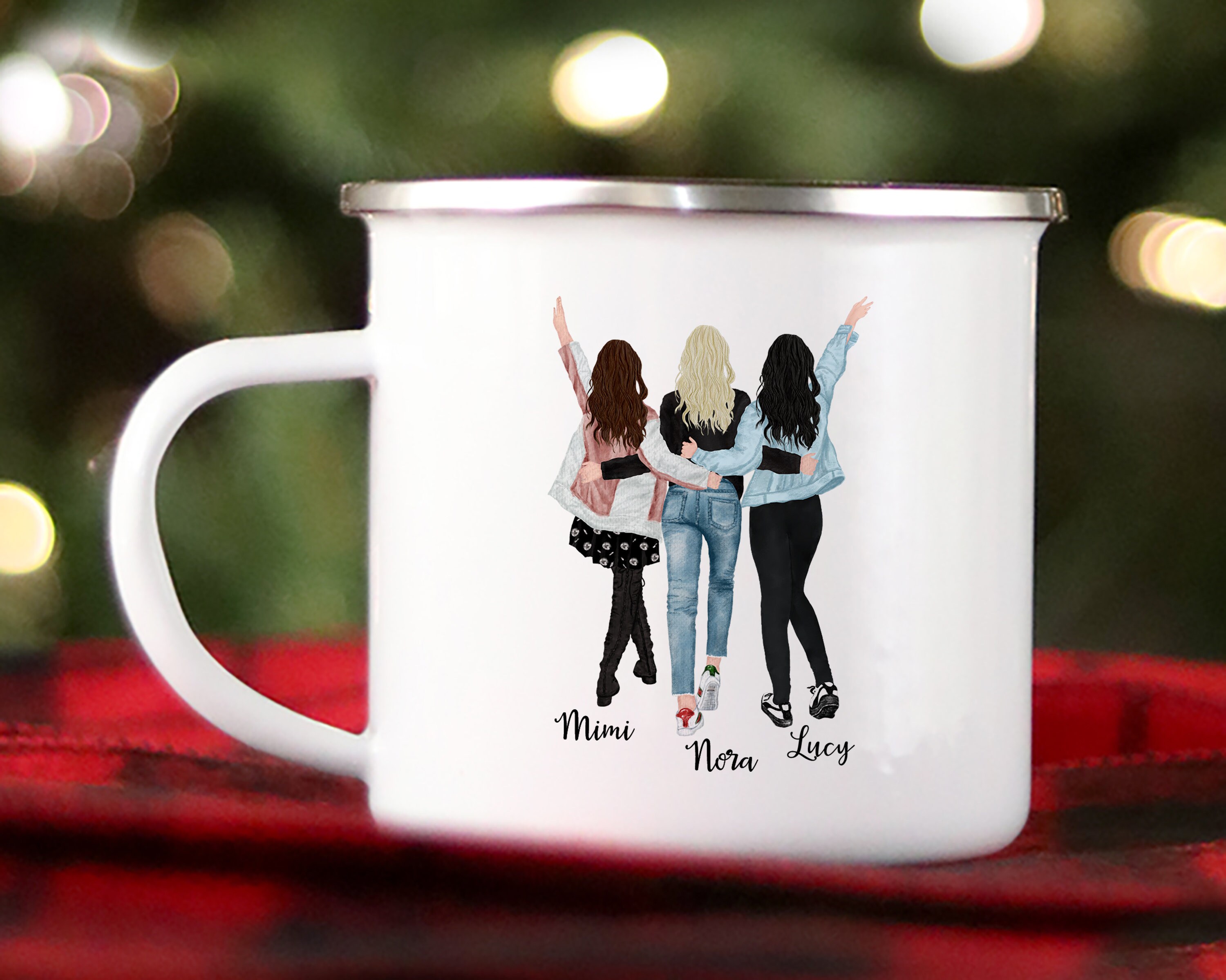 Custom Best Friends Campfire Coffee Mug Gift for Best Friend | Etsy