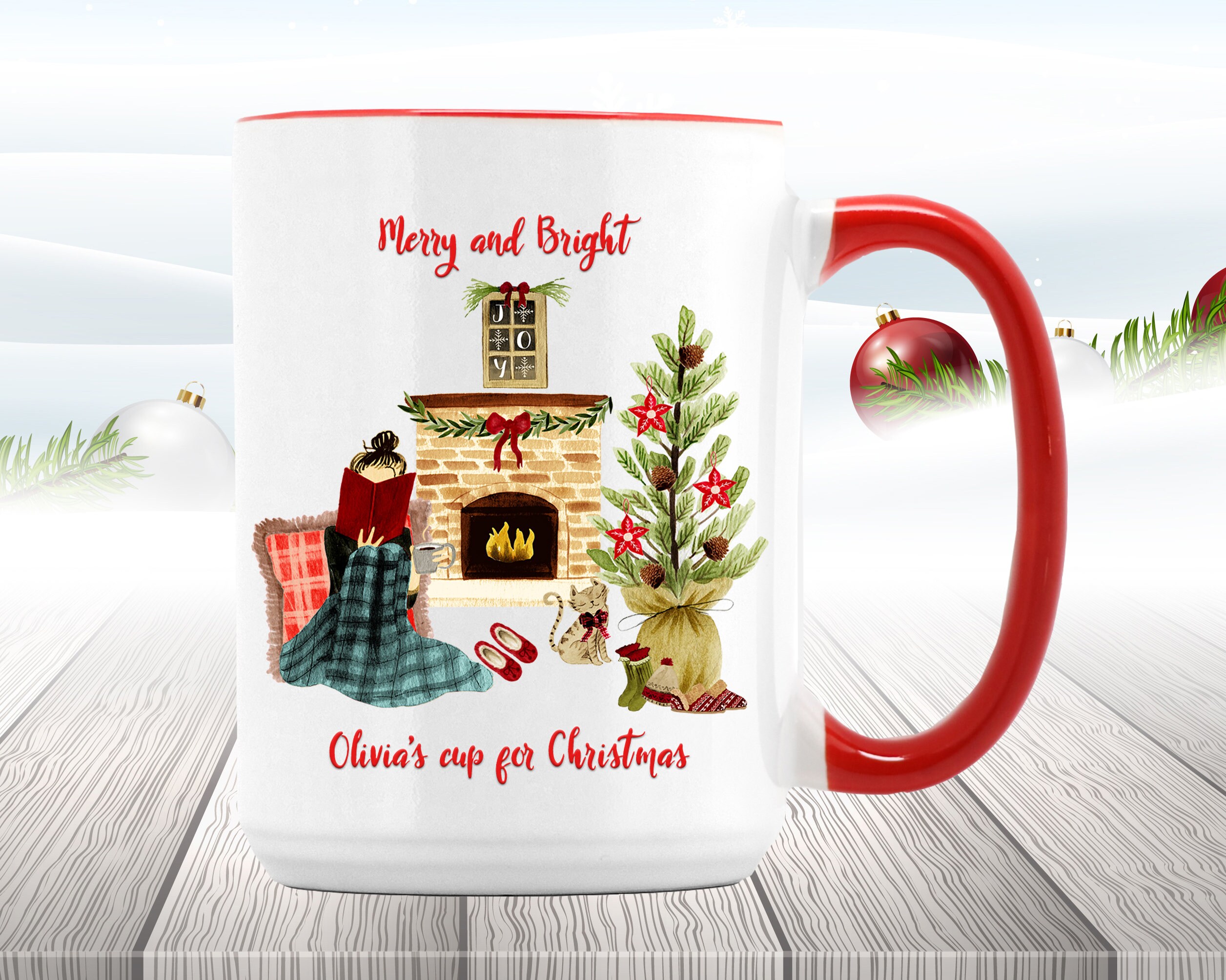 Customizable Christmas Coffee Mug Personalized Christmas | Etsy