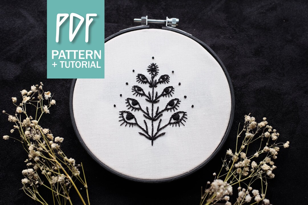 PDF Embroidery Pattern 'oculus' DIGITAL | + Instructions - Etsy