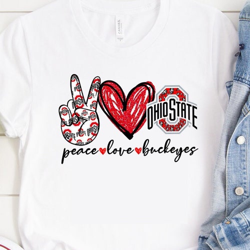 Peace Love Buckeyes Shirt - Etsy