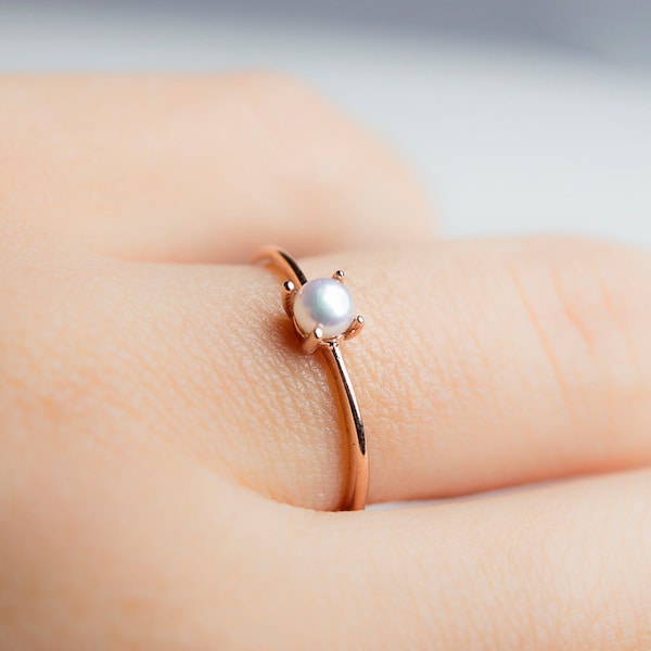 Single Pearl Ring - Etsy