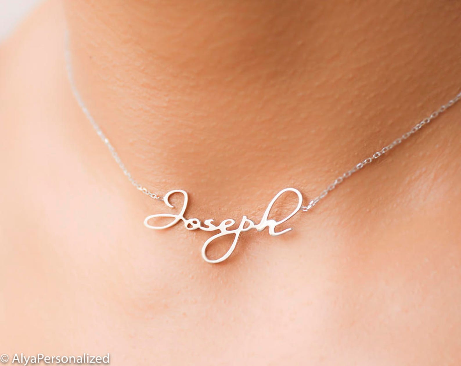 Rose Gold Choker Necklace Personalized Choker Necklace - Etsy