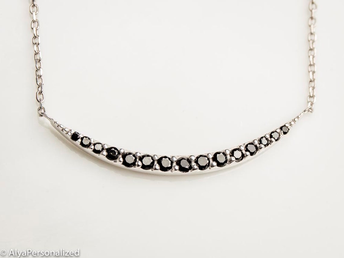 Minimalist Necklace - Sterling Silver Necklace - Dainty Silver Necklace ...