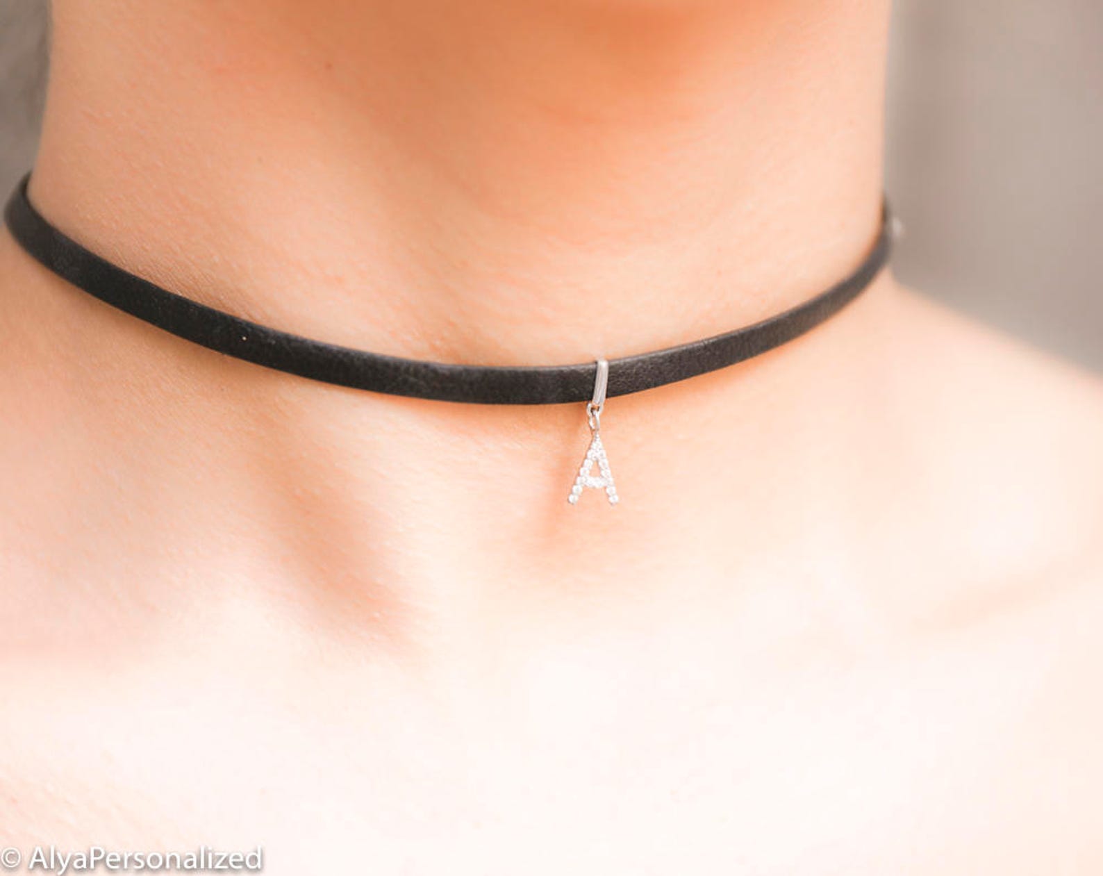 Choker Necklace, Chokers for Women, Custom Name Choker, Personalized ...