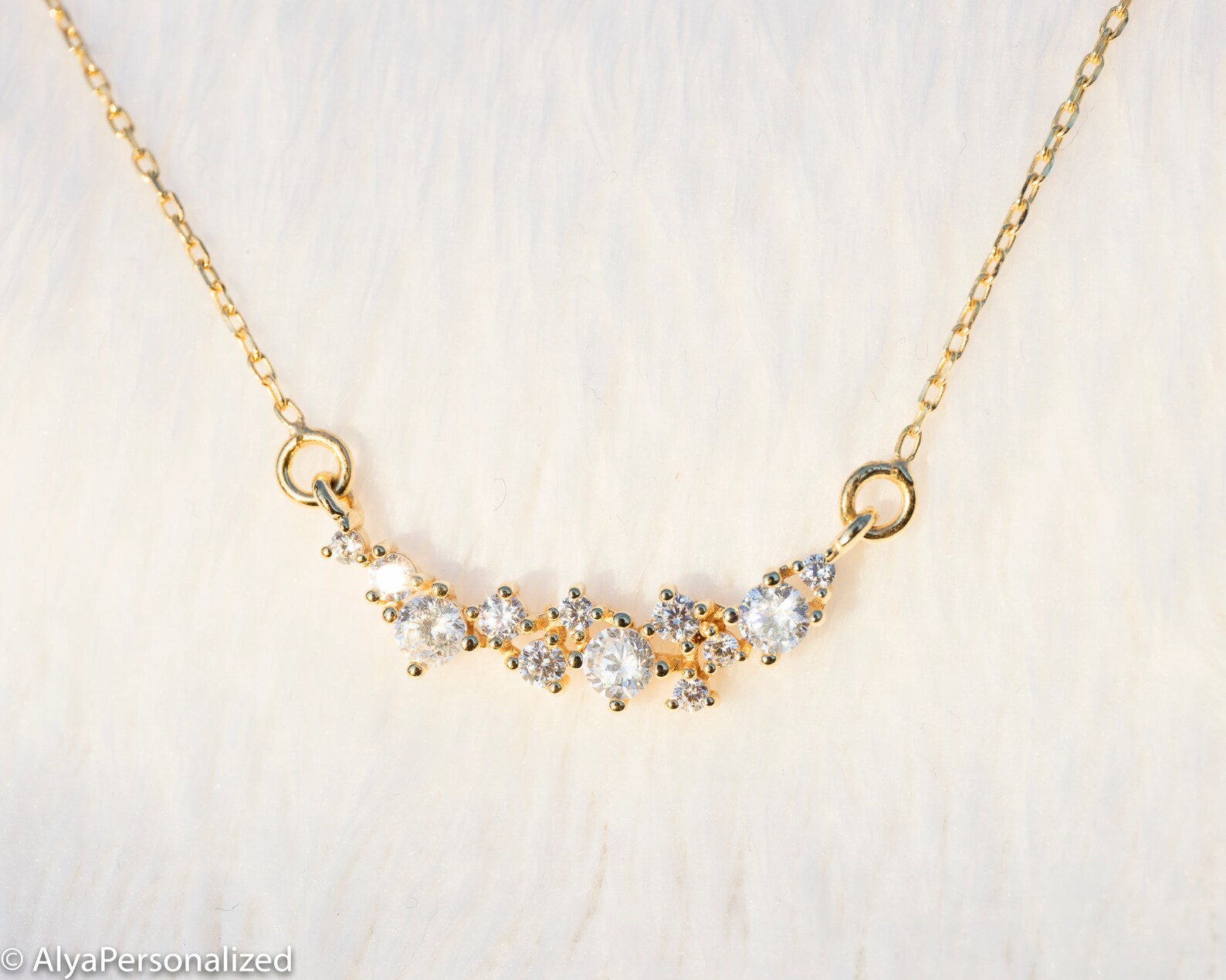 14K Solid Gold Necklace, Handmade Jewelry, Necklaces for Women, Dainty ...