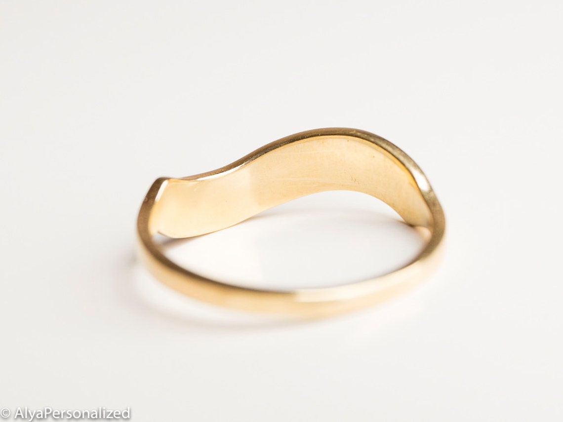 Gold Name Ring Signet Ring Women Hand Stamped Ring - Etsy