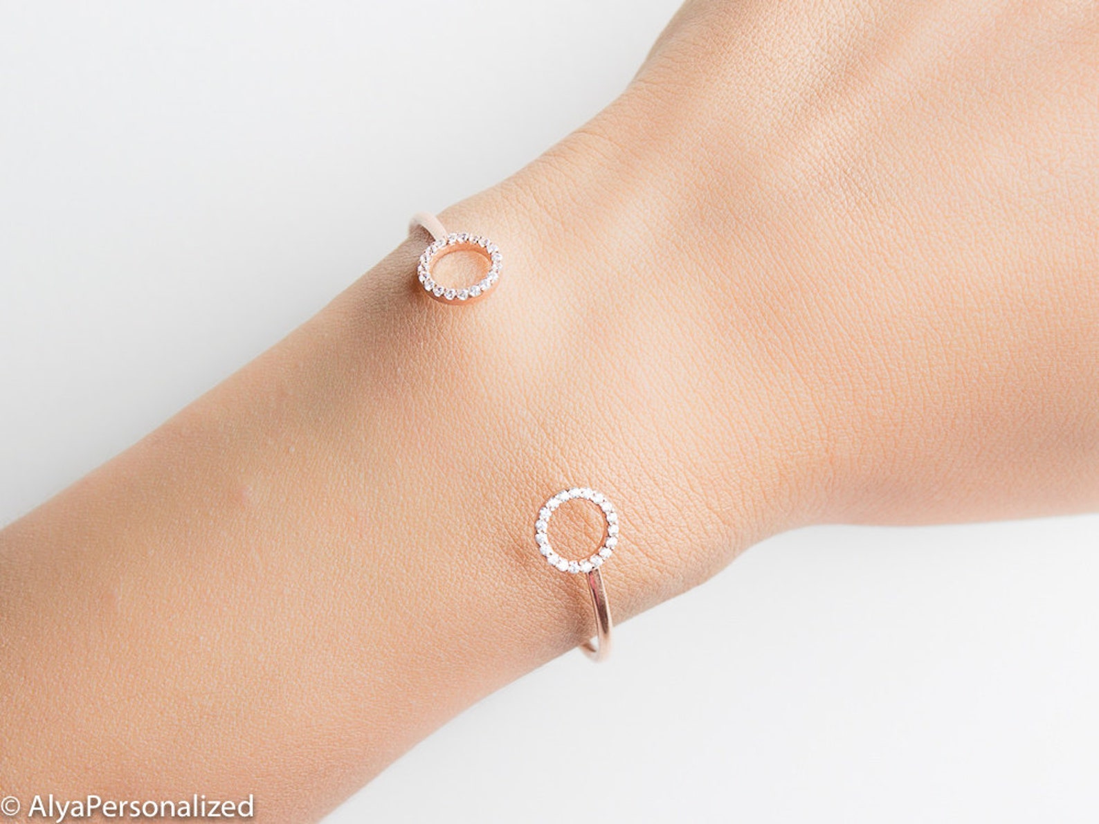 Stackable Bracelets Rose Gold Cuff Bracelet Bracelet Cuff - Etsy