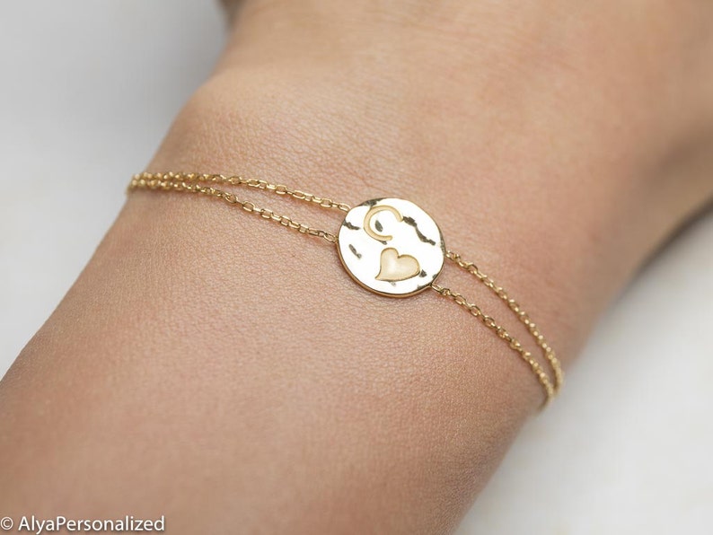 Personalized Initial Bracelet - Initial Jewelry - Dainty Bracelet ...