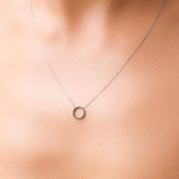 White Gold Necklace - Etsy