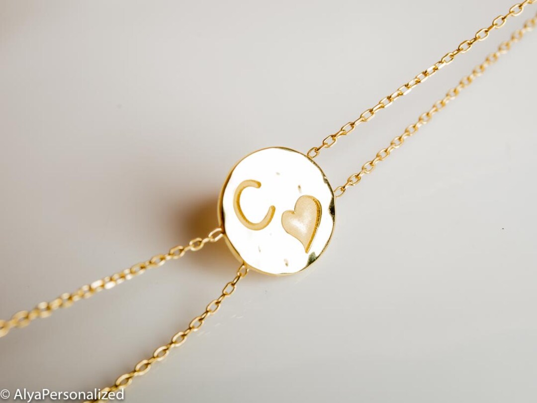 Personalized Initial Bracelet - Initial Jewelry - Dainty Bracelet ...