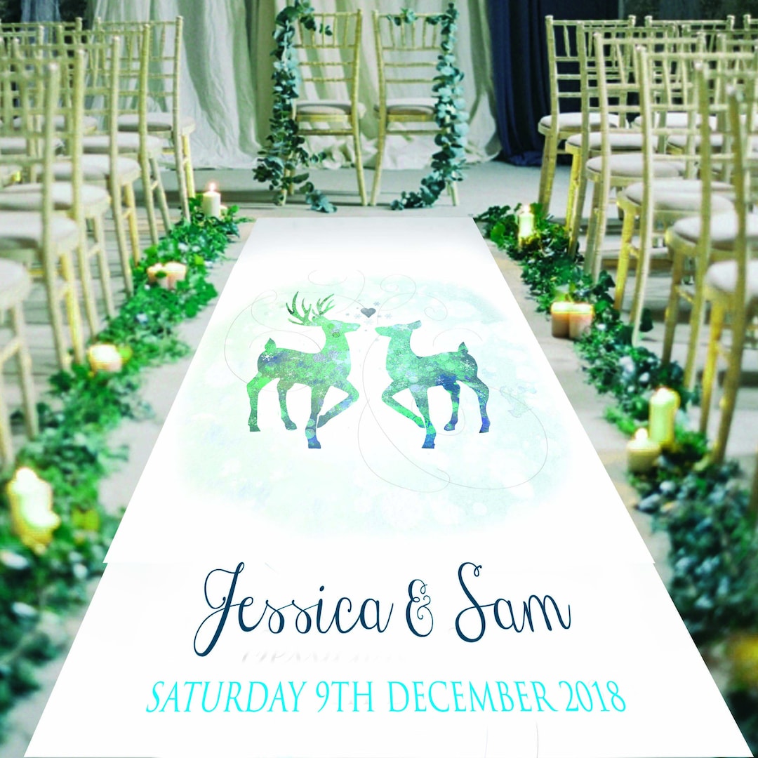 Personalised Wedding Aisle Runner for Ceremony and Wedding Venue Decor ...