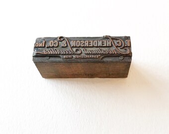 Letterpress stamp | Etsy