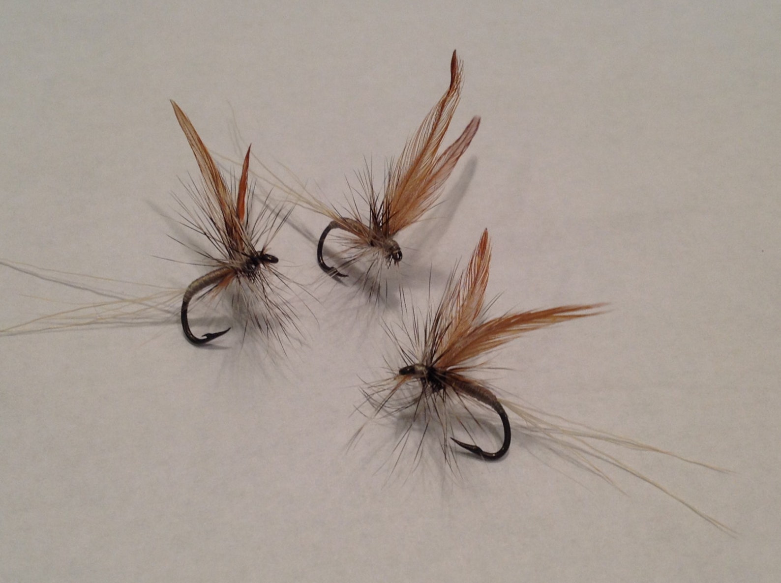 Fly Fishing Flies: Three (3) Adams Dry Flies - Etsy