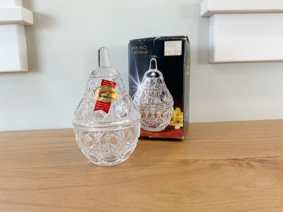 Lead Crystal Pear Dish Collectibles Collectible Glass Art ...