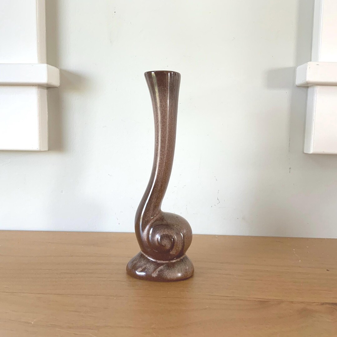 Vintage Frankoma Brown Bud Vase, 6 In - Etsy