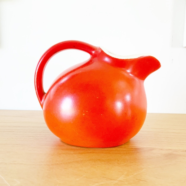 Red Ceramic Pitcher - Etsy