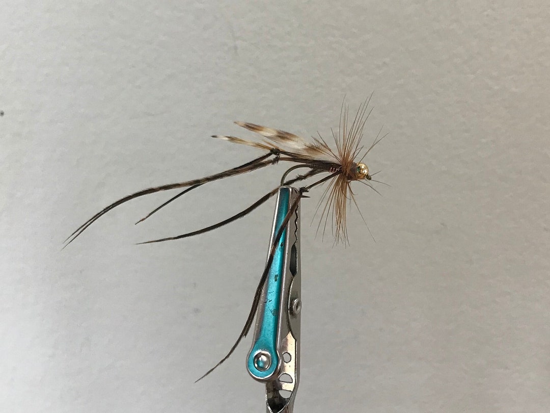 Fly Fishing Flies: Three 3 Ginger Brown Adult Midge - Etsy