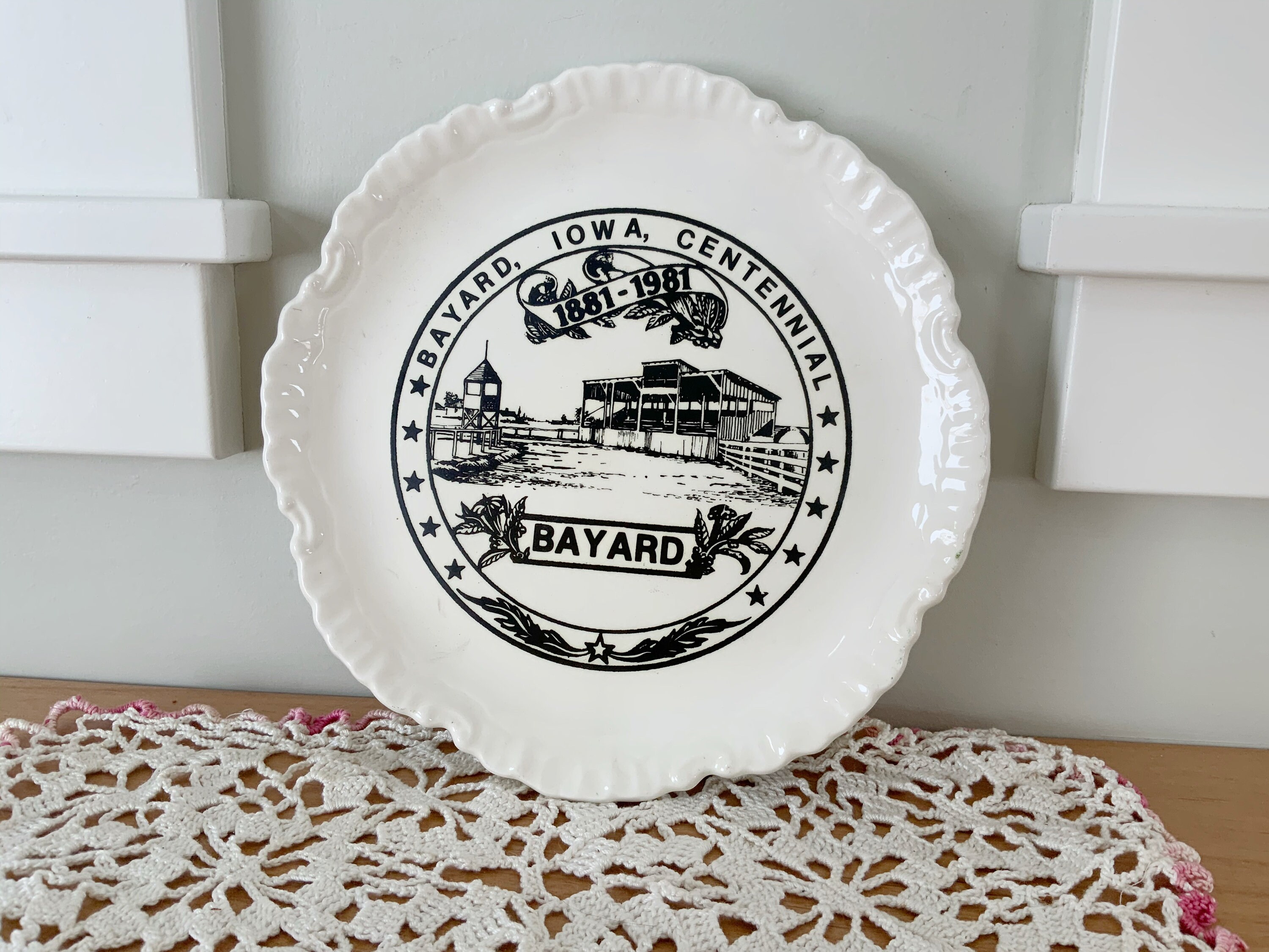 Vintage 1981 Bayard Iowa Centennial Plate Farmhouse | Etsy