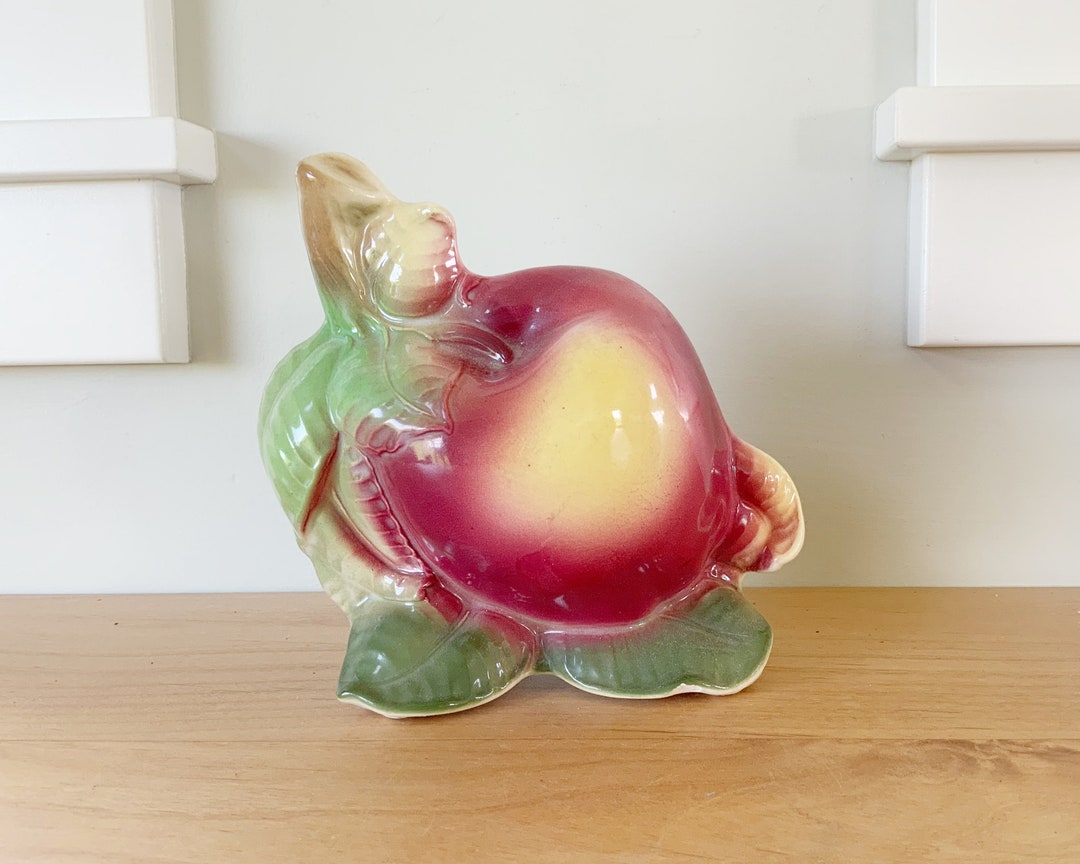Vintage Royal Copley Apple Planter Wall Pocket - Etsy