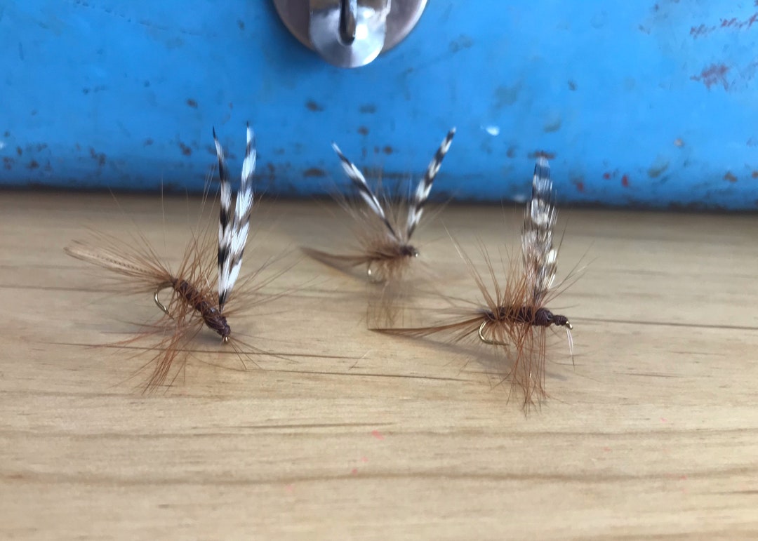 Fly Fishing Flies: Three (3) Red Quill Dry Flies - Etsy