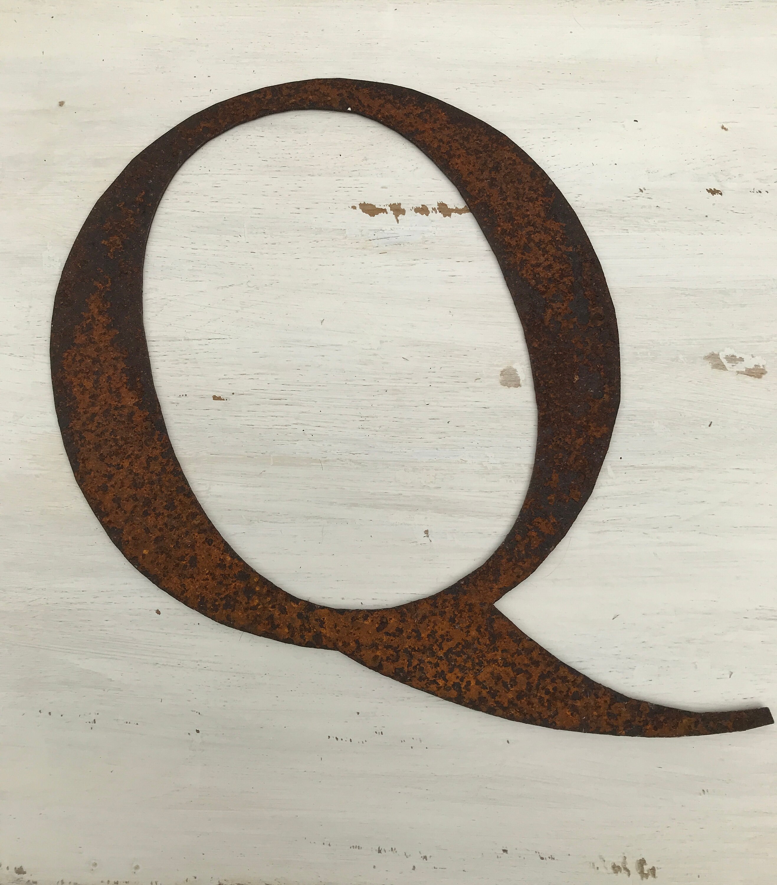 Antique Metal Letter Q Letter Wall Hanging Large Rustic - Etsy UK
