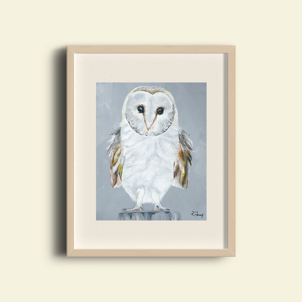 Snowy Owl Art Print - Etsy