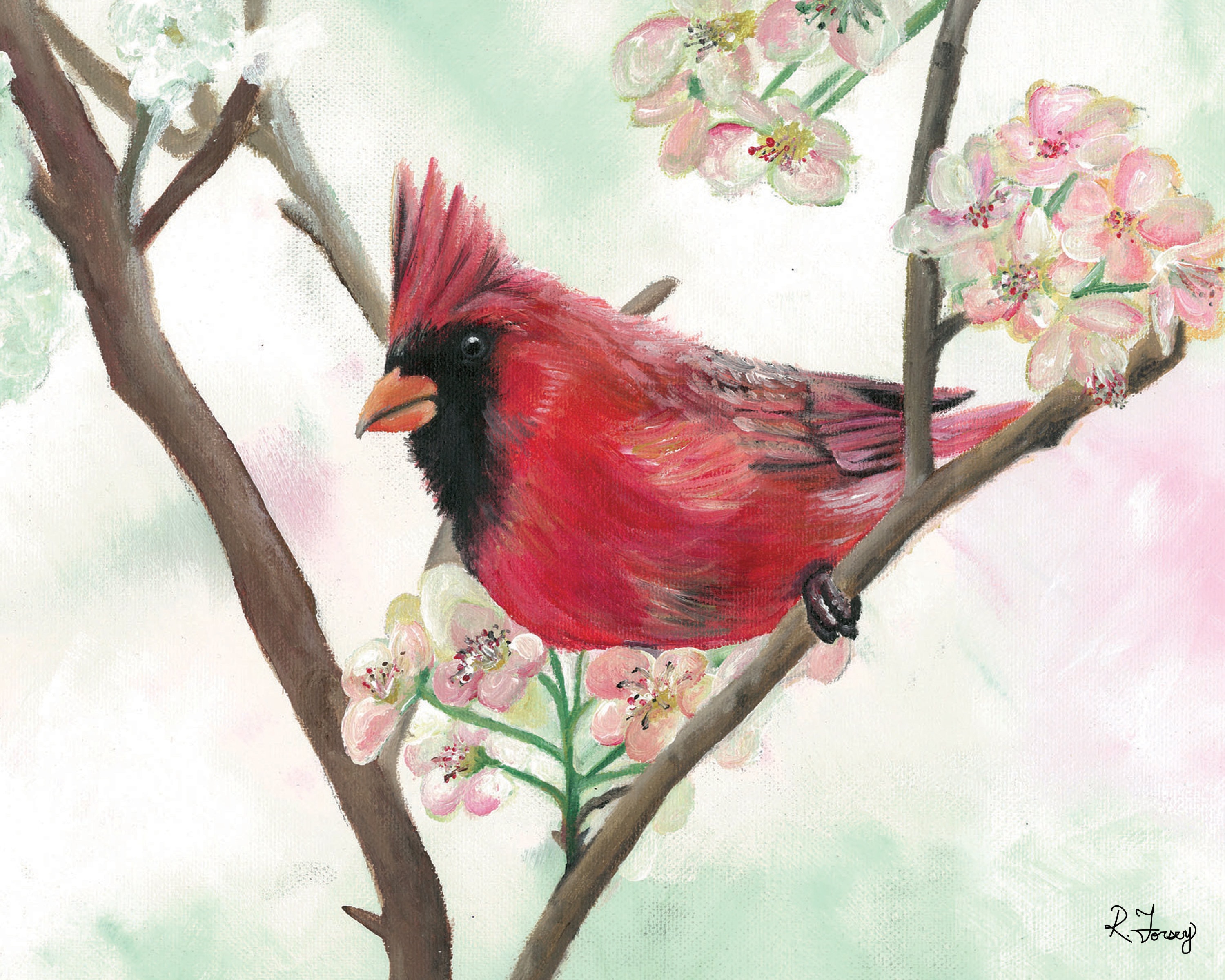 Red Cardinal Art Print - Etsy