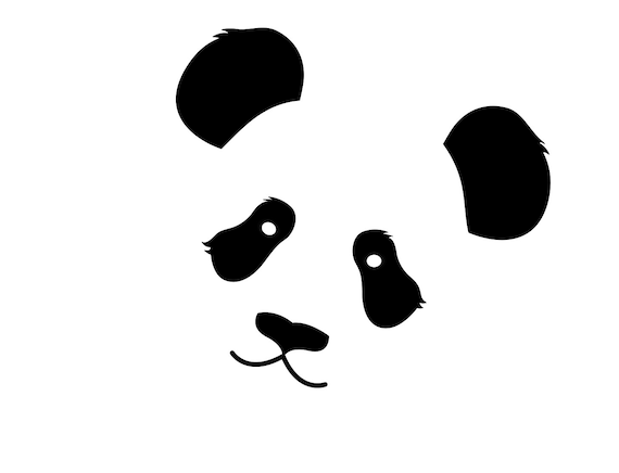 Cute Panda Vinyl Decal Panda Die Cut Decal Cute Panda car | Etsy