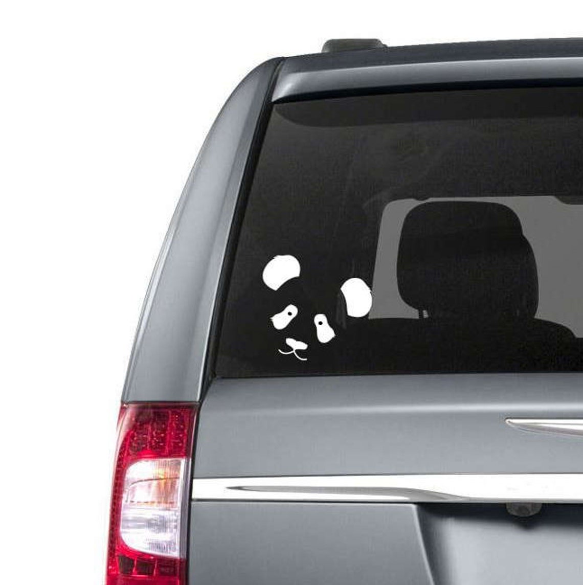 Cute Panda Vinyl Decal Panda Die Cut Decal Cute Panda car | Etsy