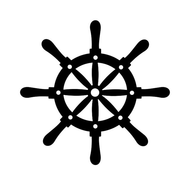 Ship Wheel Decal - Etsy