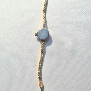 RARE Vintage Gold Plated Ladies Watch by SANTIMA / Dainty Gold Cocktail ...