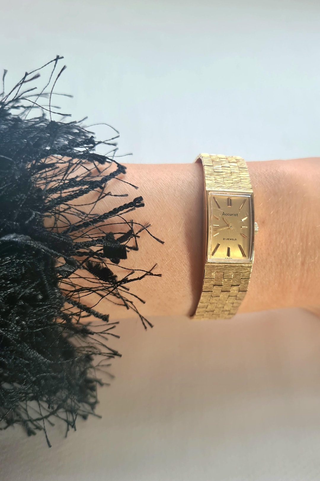 Ladies GOLD Plated Vintage Watch by Accurist / Gold Plated Bracelet ...