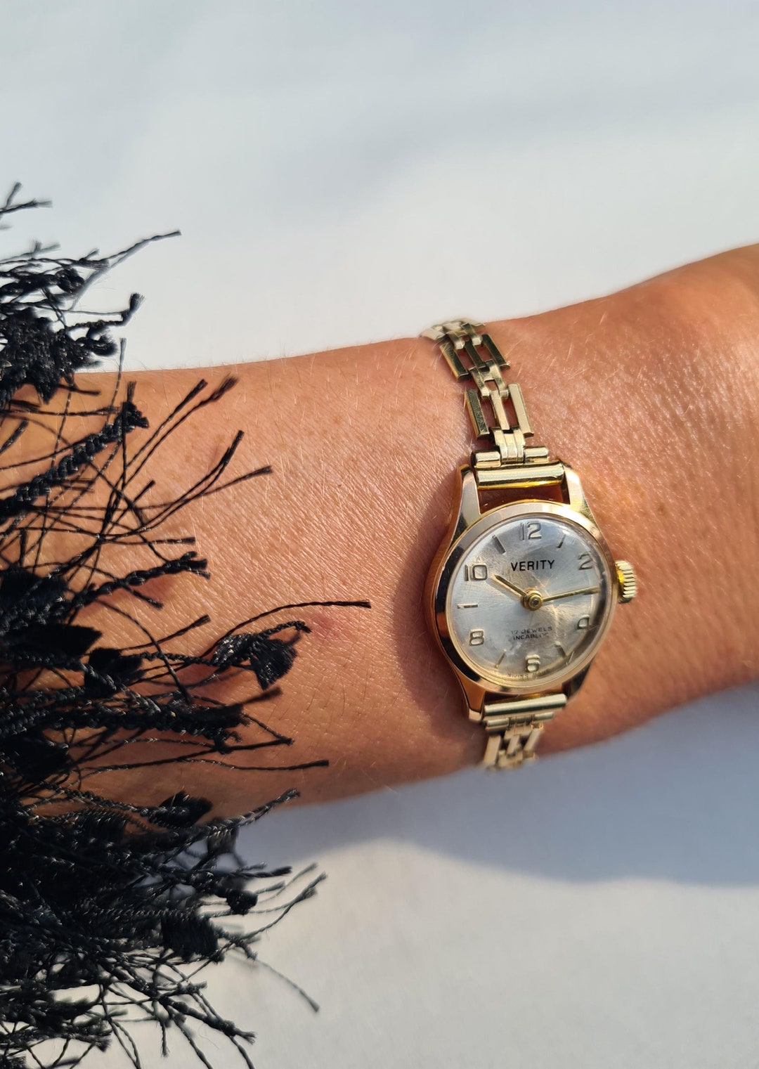 Vintage Gold 1940s ART DECO 12 CT Rolled Gold Ladies Watch by Verity ...