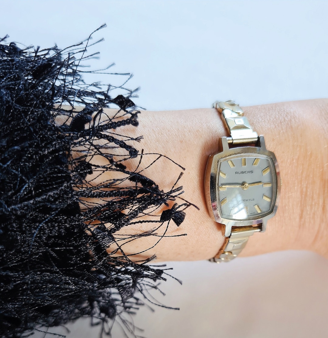 Vintage RUBENS Silver Art Deco Watch / 17 Jewels / Manual Wind / RARE ...