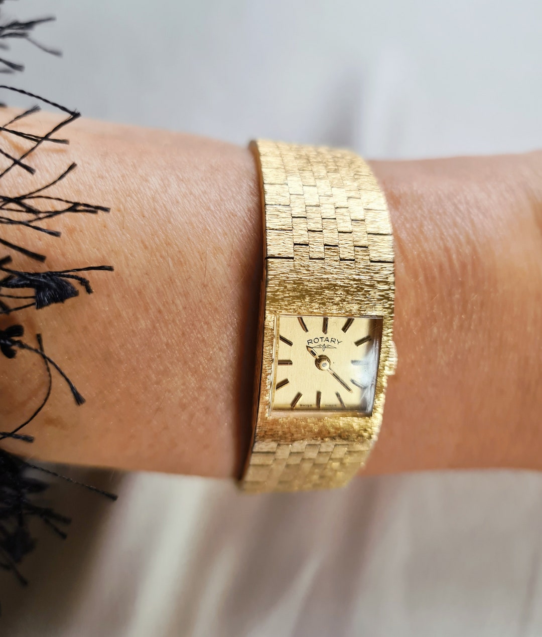 Ladies Gold Plated 1970s LUXURY Cocktail Watch by ROTARY / Gold ...