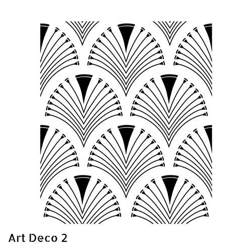 ATLAS Art Deco Wall Painting STENCIL Allover Pattern Stencil - Etsy